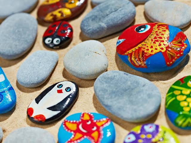 Stone Painting | Pebble Art Activity For Kids Birthday Party, Wedding ...