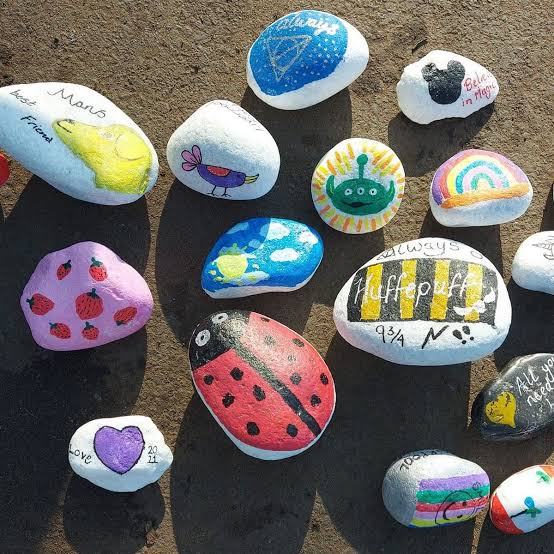 Stone Painting | Pebble Art Activity For Kids Birthday Party, Wedding ...